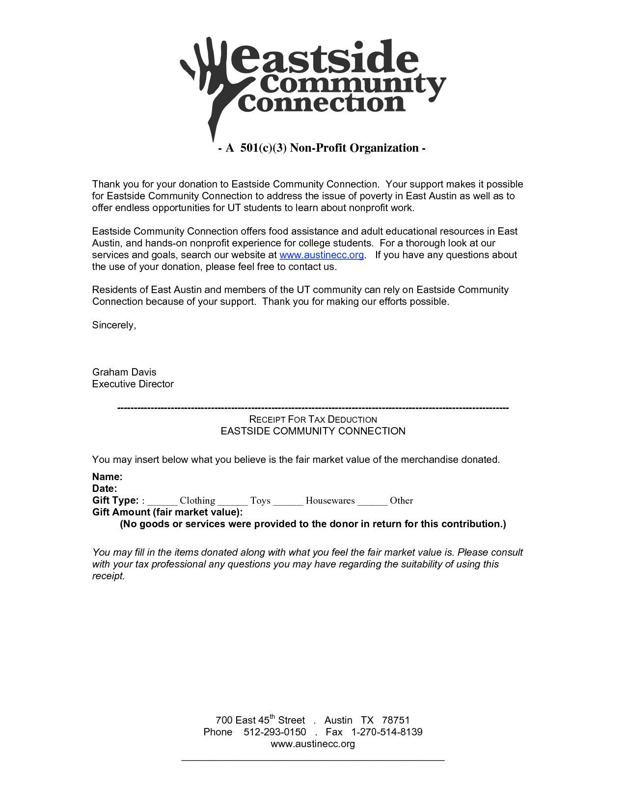 Non Profit Donation Letter Template DocTemplates Non Profit Donation Letter Template DocTemplates